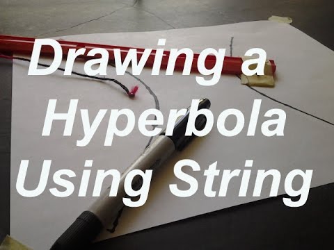 Drawing a Hyperbola Using String and Ruler - Uncut Real Time - YouTube