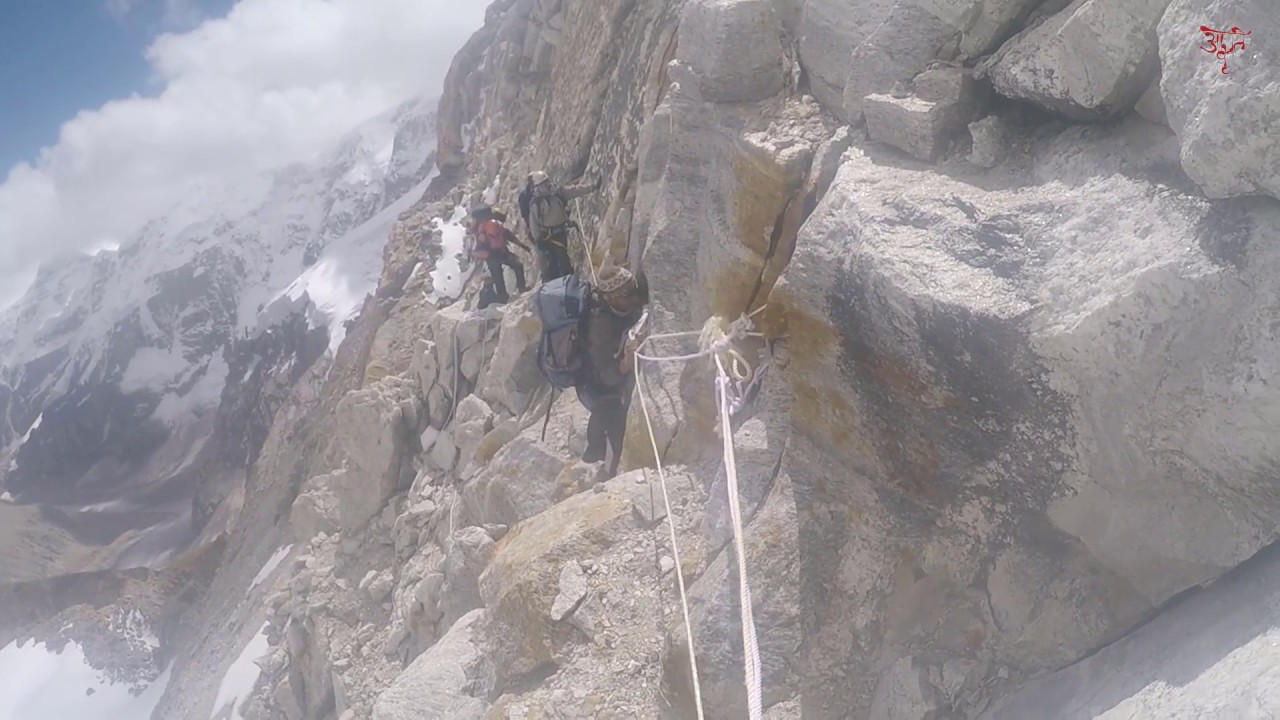First Difficult Part of Mount Kamet 7756M - YouTube
