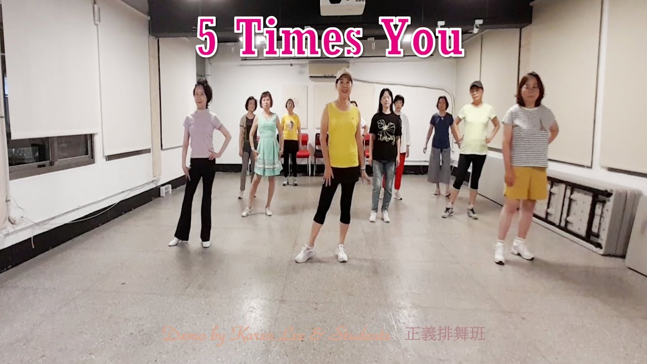 5 Times You - Line Dance (Improver) - YouTube