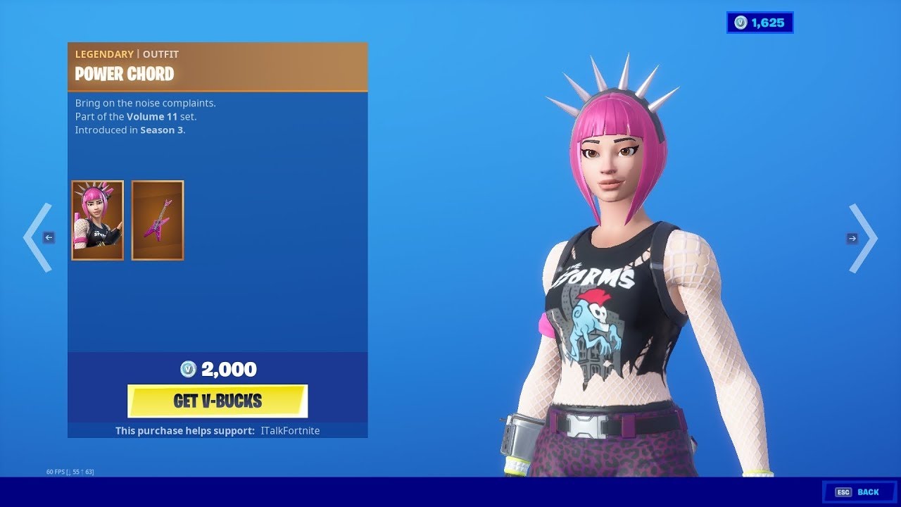Power Chord Is Back! (Fortnite Battle Royale) (Item Shop 2/4/20) - YouTube