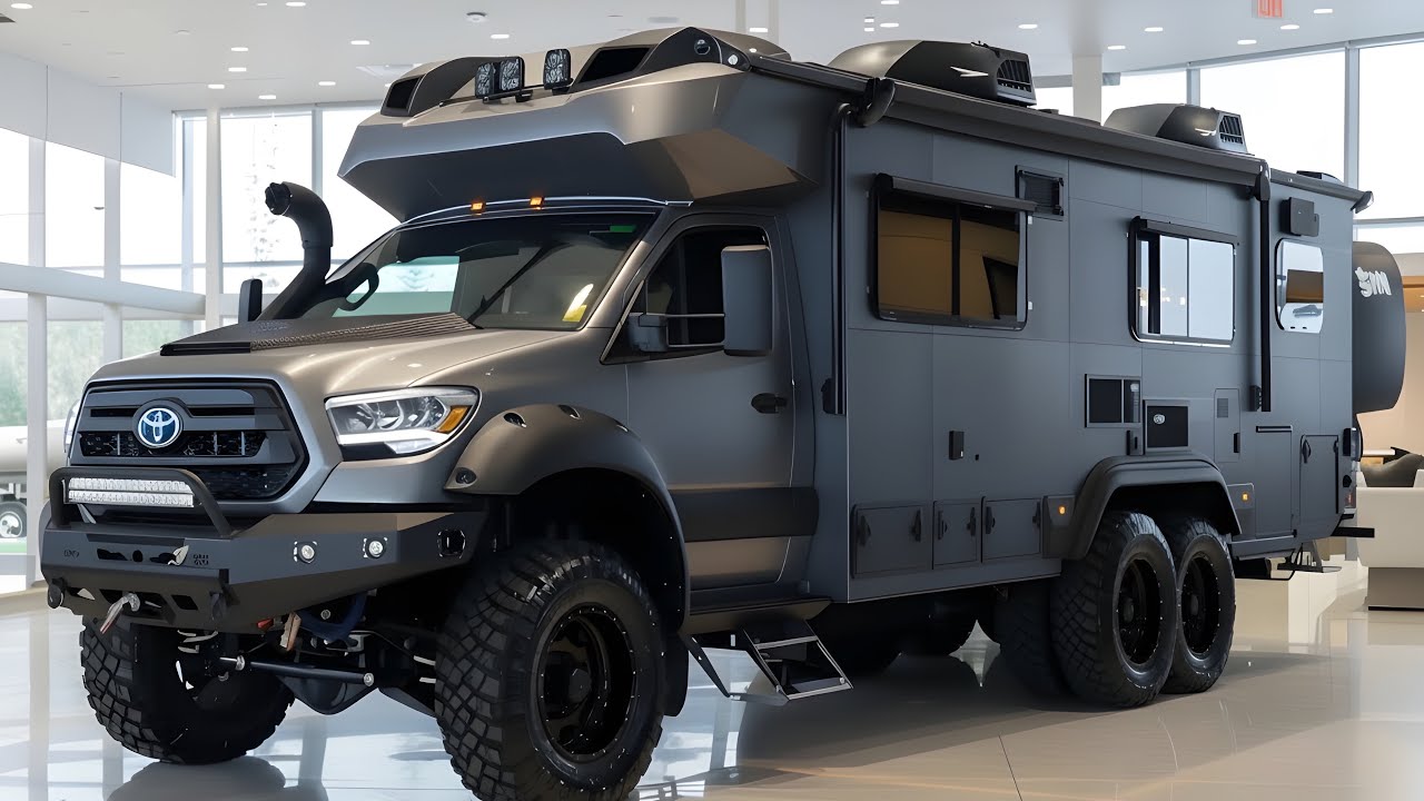 The Ultimate Survival Camper Toyota Just Revealed The 6x6 Armored ...