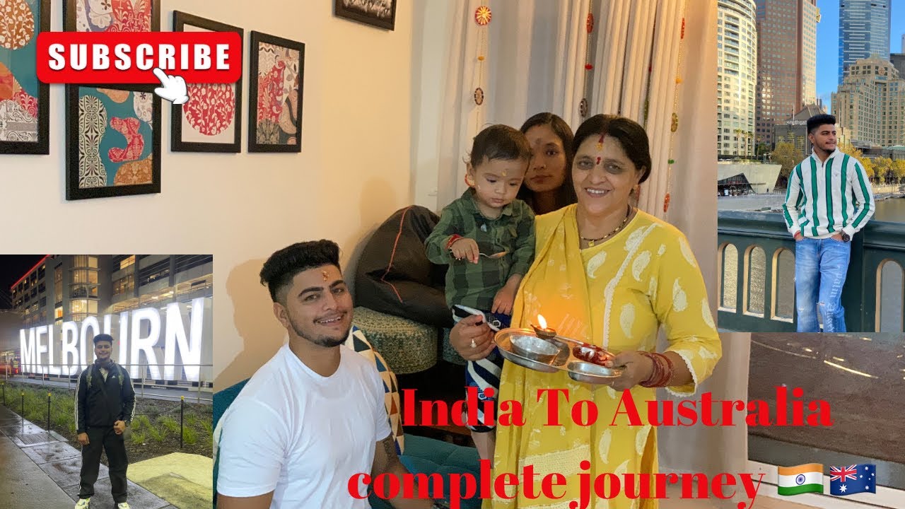 || India to Australia complete journey || Last day in India ...
