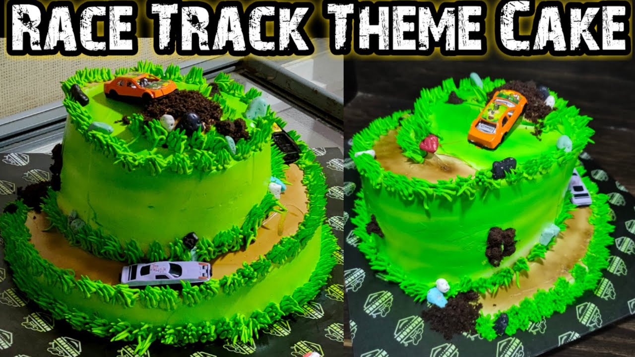 Race Track Theme Cake | Awesome Birthday Cake @JDCake - YouTube