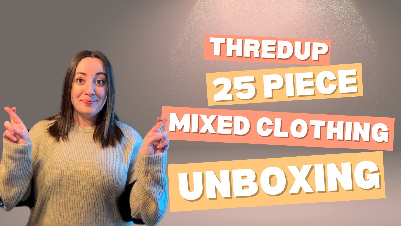 Thredup 25 Piece Women's Mixed Clothing Part 1 - YouTube