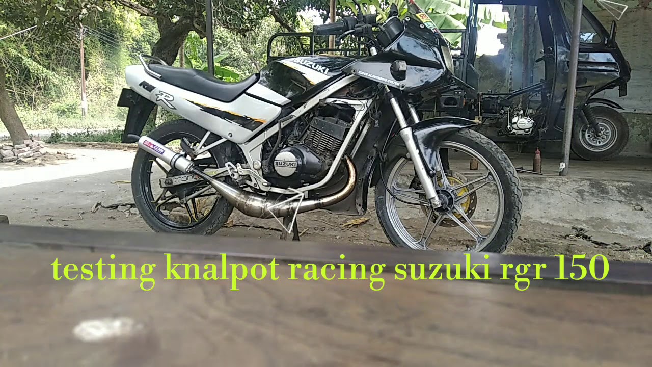 Testing knalpot racing suzuki rgr 150 - YouTube