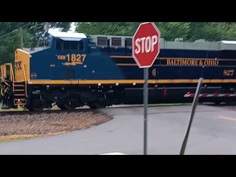 CSX B&O Heritage Unit Trails on M692! - YouTube