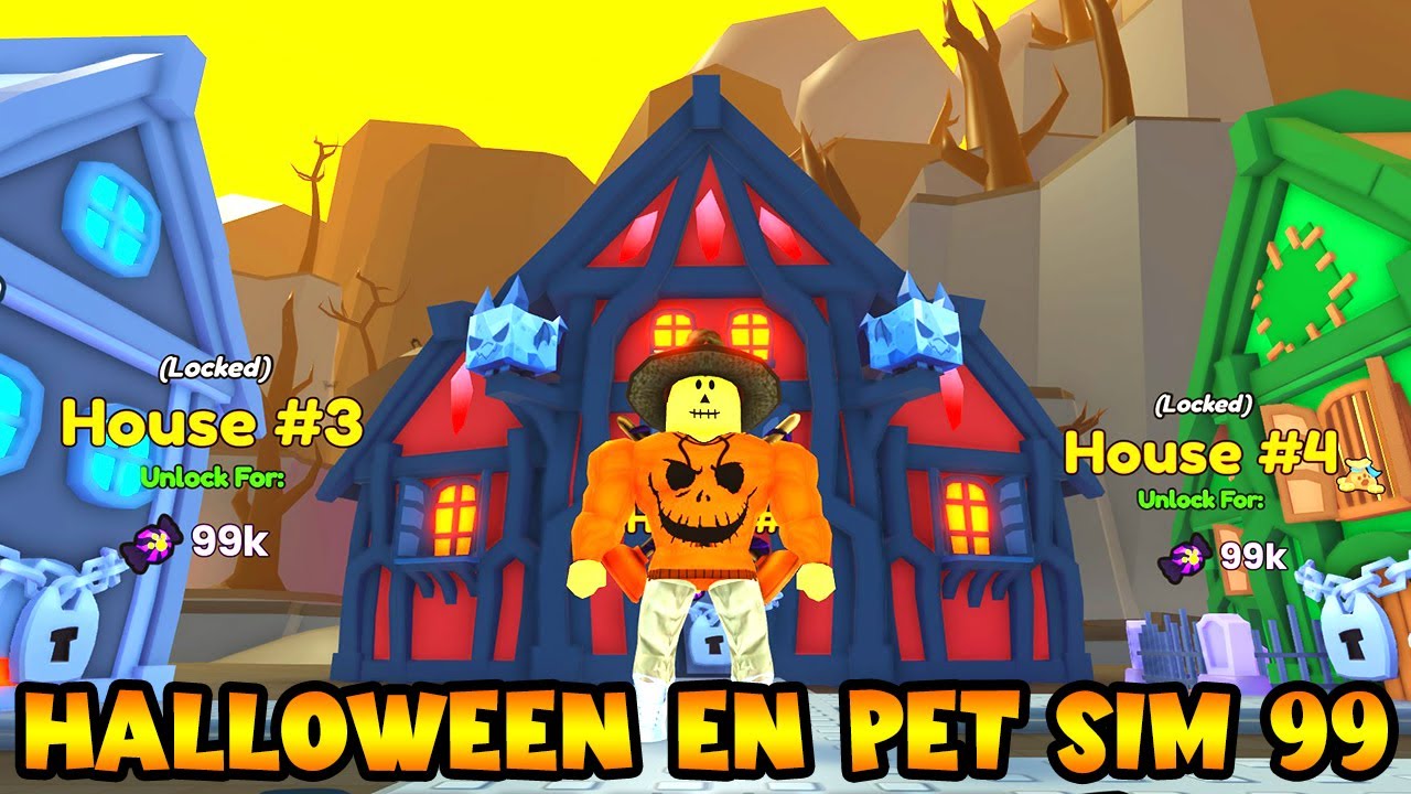 NUEVA UPDATE DE HALLOWEEN EN PET SIMULATOR 99 DE ROBLOX!!! - YouTube
