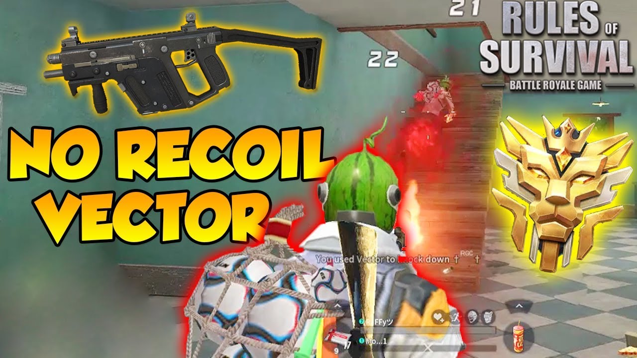NO RECOIL = VECTOR | (Rules of Survival: Battle Royale #36) - YouTube