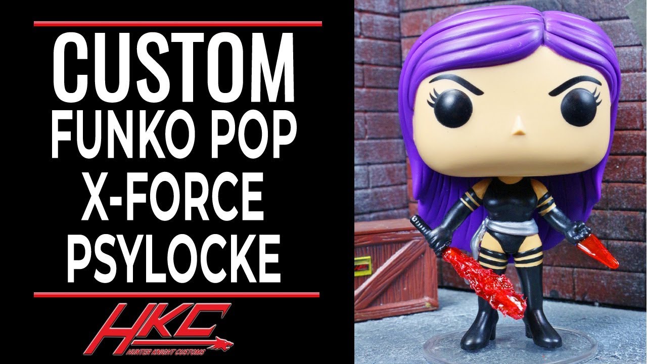 Custom Funko Pop X-FORCE PSYLOCKE vinyl action figure by Hunter Knight ...