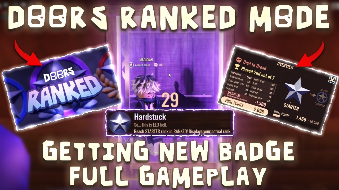 I Tried The New DOORS RANKED MODE | Getting New Limited Badge in DOORS ...