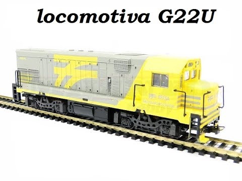 #07 Review Locomotiva g22u frateschi RFFSA fase || São Francisco do Sul ...