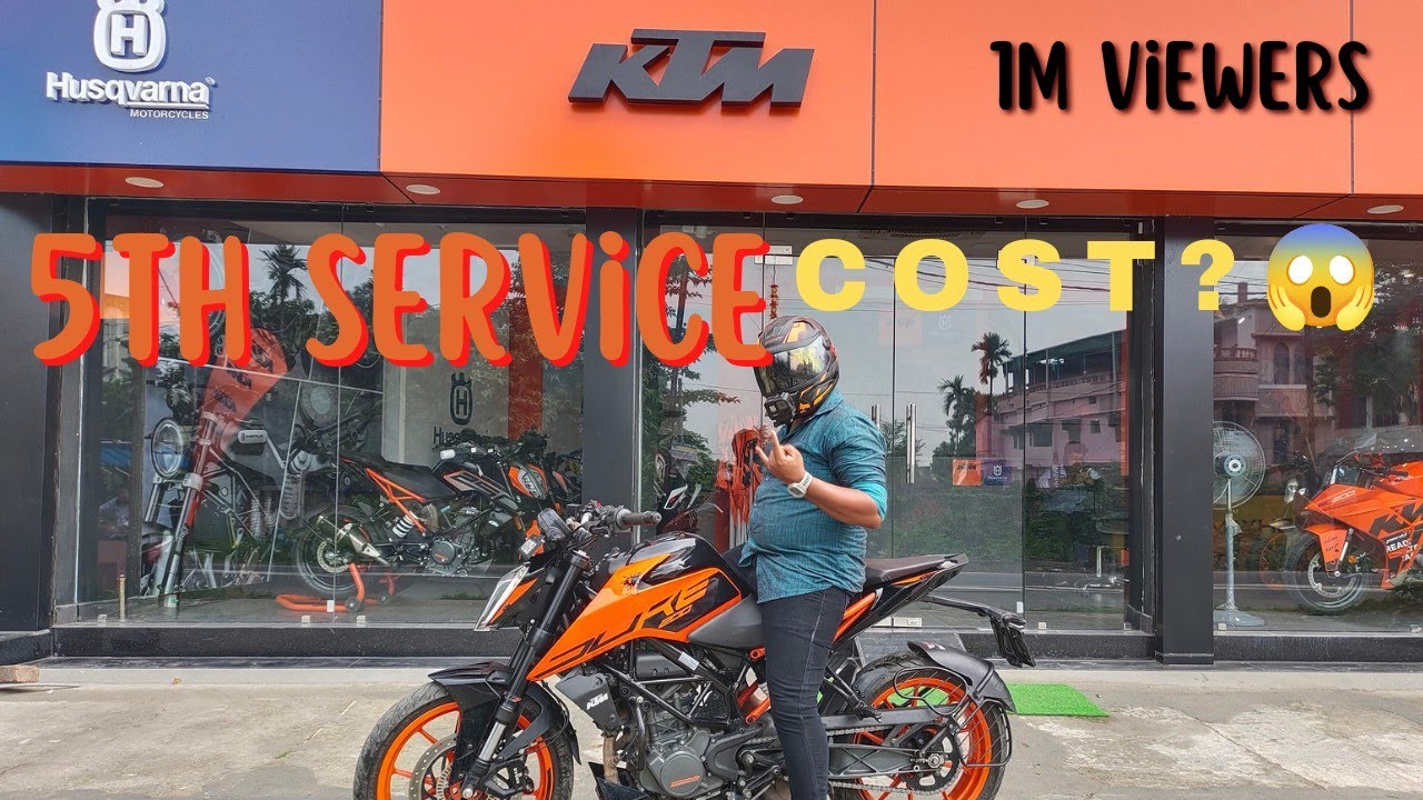 KTM DUKE 200 BS6 5th Service Cost ?😱 Raiganj Ktm Service Centre - YouTube