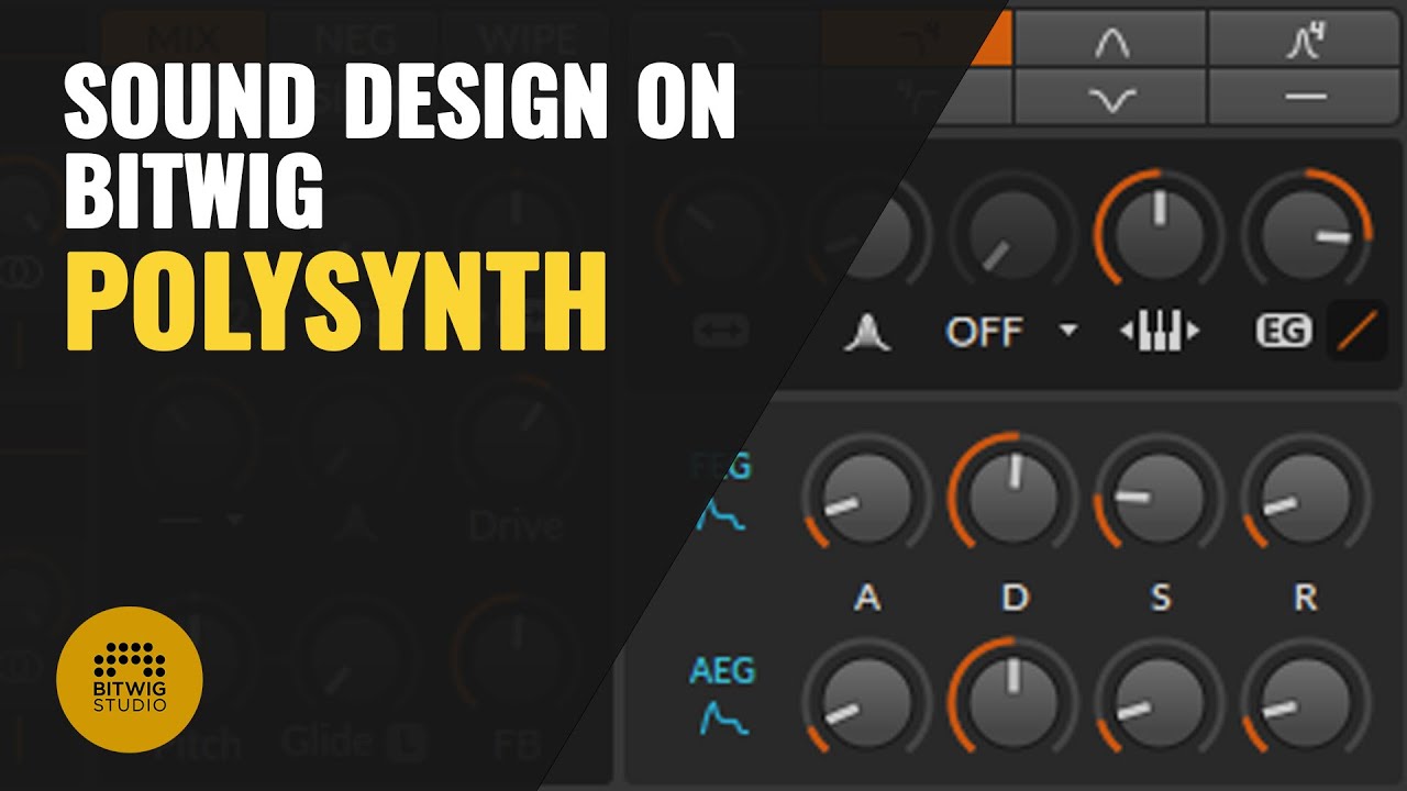 Patch from the scratch Bitwig Polysynth ( Bass, Pad, Pluck ) - YouTube
