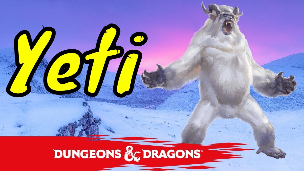 Yeti Dungeons & Dragons Monster Lore #4k - YouTube