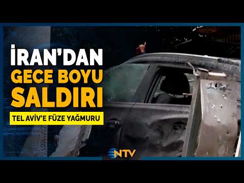Gece Yarısı Peş Peşe Patlamalar! İran Füzeleri İsrail'in Başkentine Düştü | NTV