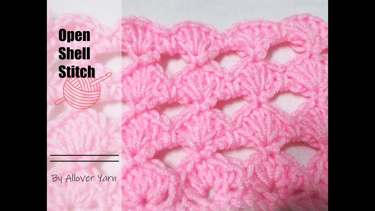 Crochet: Open Shell Stitch - YouTube