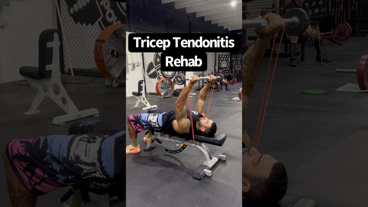 Tricep tendonitis and elbow pain Rehab - YouTube