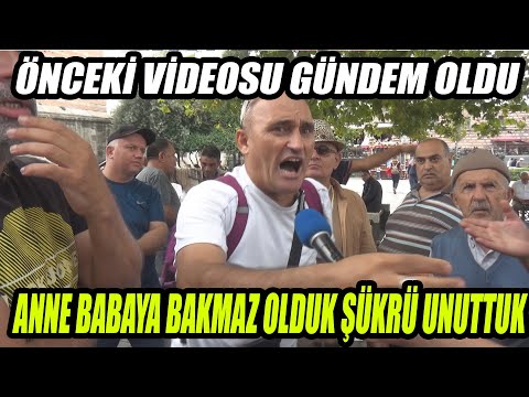 Milyonların Konuştuğu Adam Konuştu '' Anne Baba'ya Bakmaz, Edep Haya Nedir Bilmez Olduk''