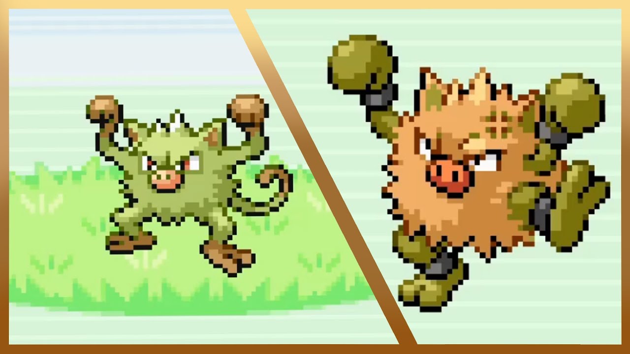 Mankey Evolution Chart Fire Red