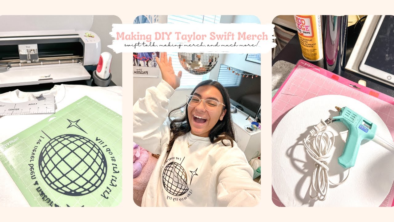 MAKING DIY TAYLOR SWIFT MERCH | Swiftie talk, Making merch, and much ...