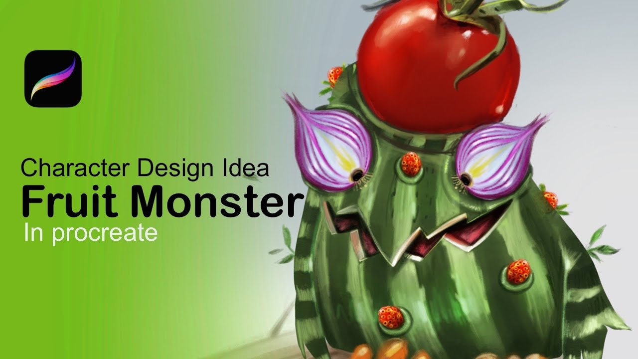 Professional Character Design Idea(Fruit Monsters) "lecture 1" - YouTube
