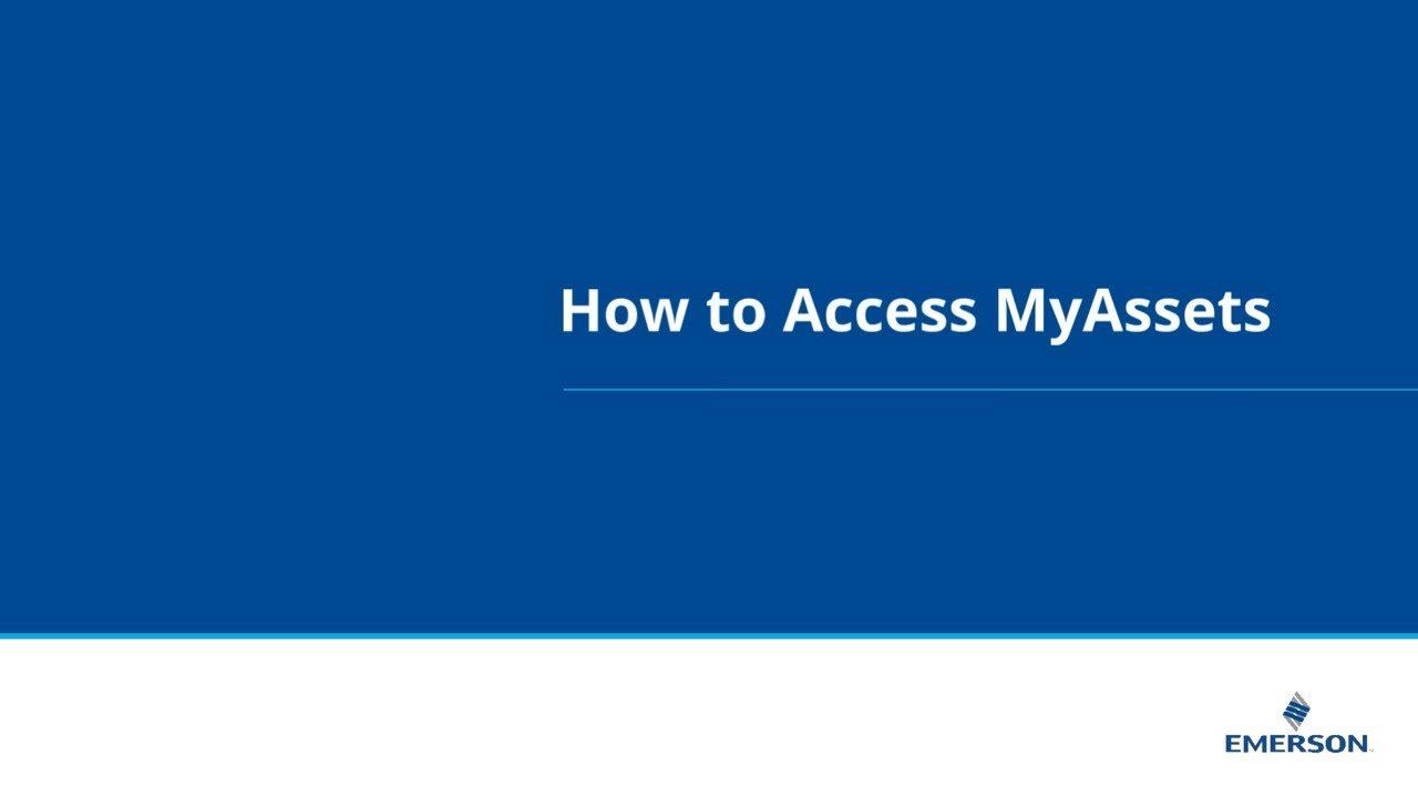 How To Access MyAssets - YouTube