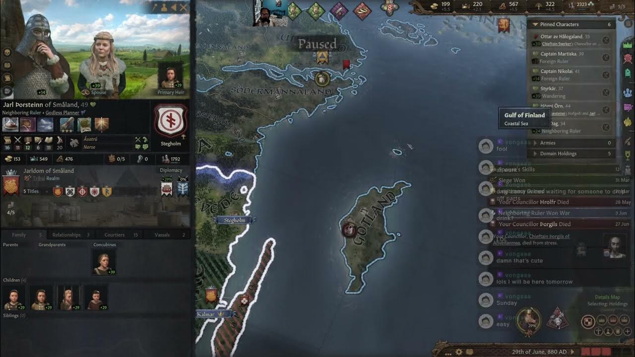 Ep004: Part 4 of 5 - Creating a Title to Get Prestige, and Death [CK3 Game-Play] - YouTube