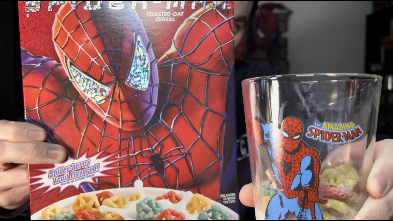 I ATE 20 YEAR OLD CEREAL FROM SPIDER-MAN (2002) - YouTube