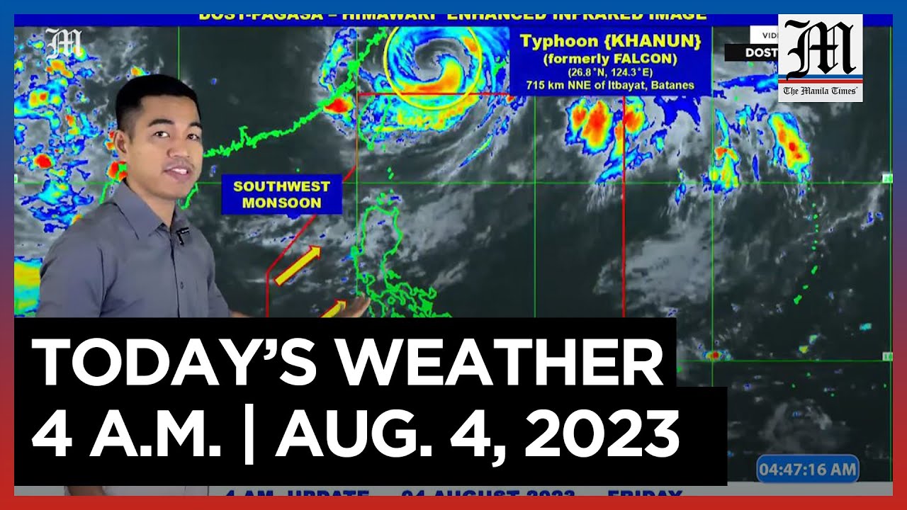 Today's Weather, 4 A.M. | Aug. 4, 2023 - YouTube
