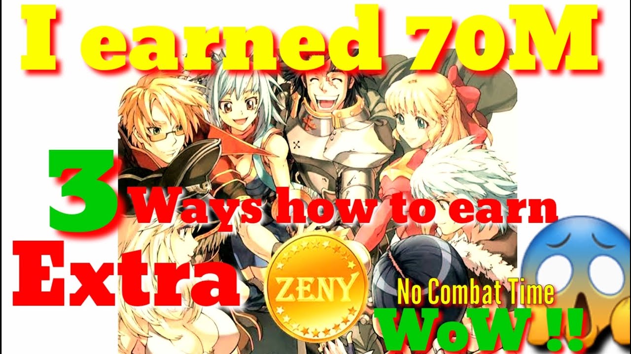 3 ways how to earn Extra Zeny in Ragnarok Mobile Eternal love - YouTube
