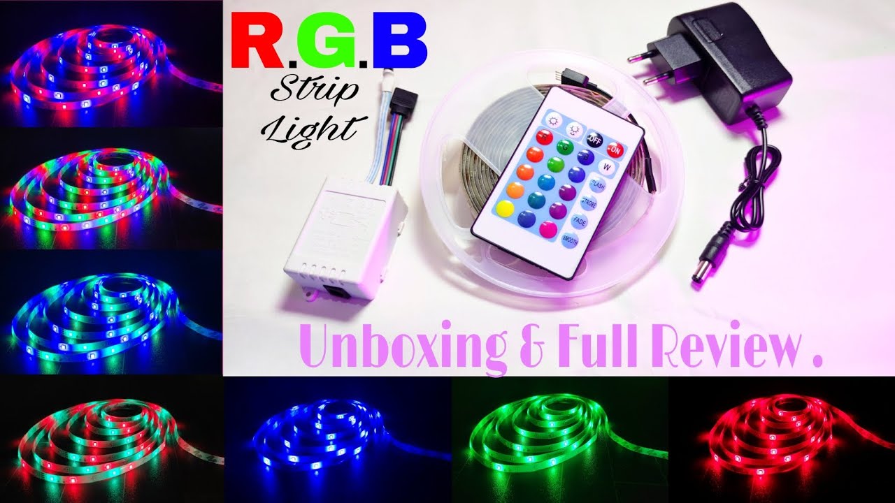 Youtube studio light || RGB setup || AMAN RGB strip light (5m) under⚡ ...