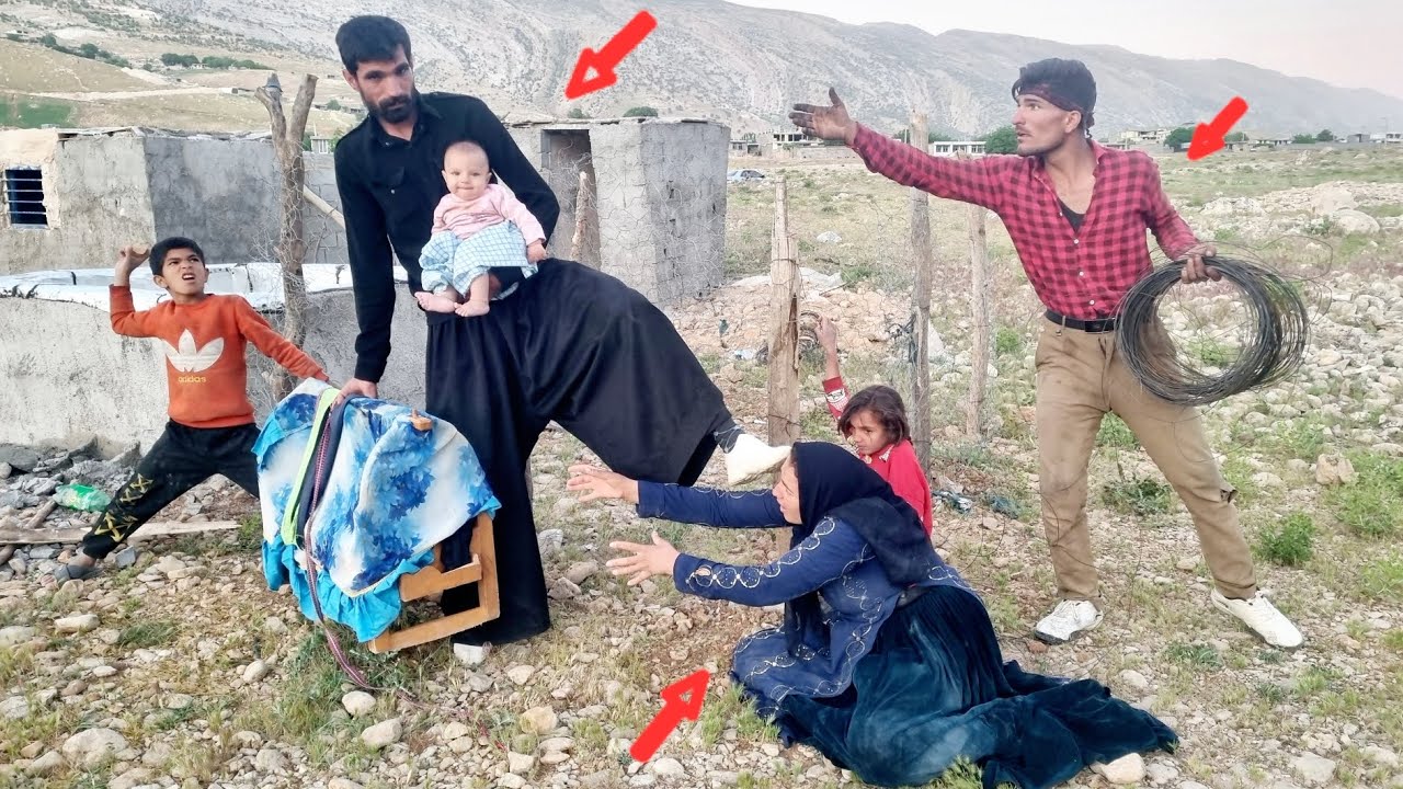 Afshin's fierce clash with Mohsen to harass his wife in the mountains 😨 - YouTube