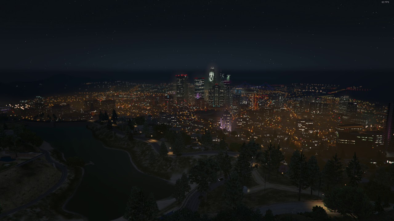 GTA:V - Los Santos Night View | What has the gaming industry achieved ...