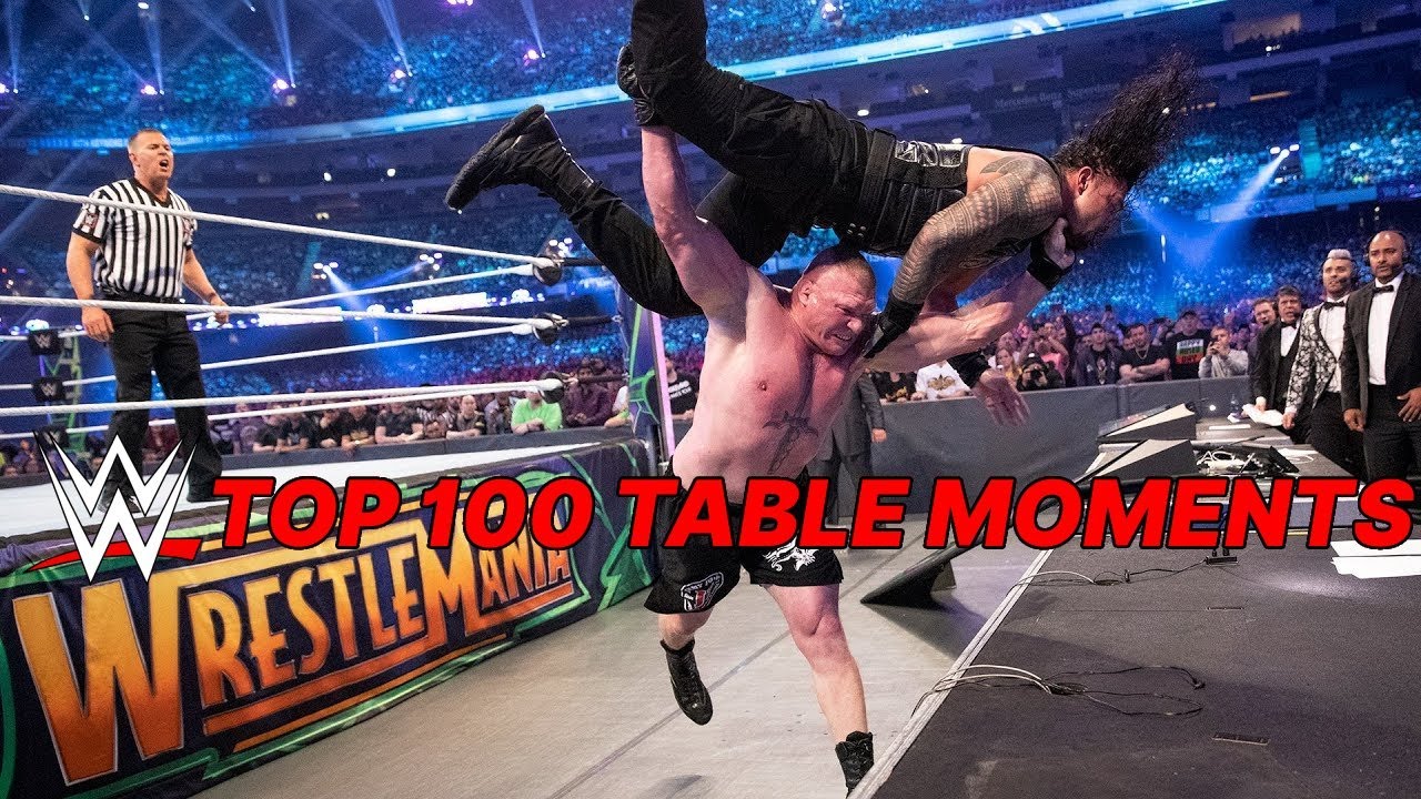 WWE TOP 100 TABLE MOMENTS PART 11 - YouTube