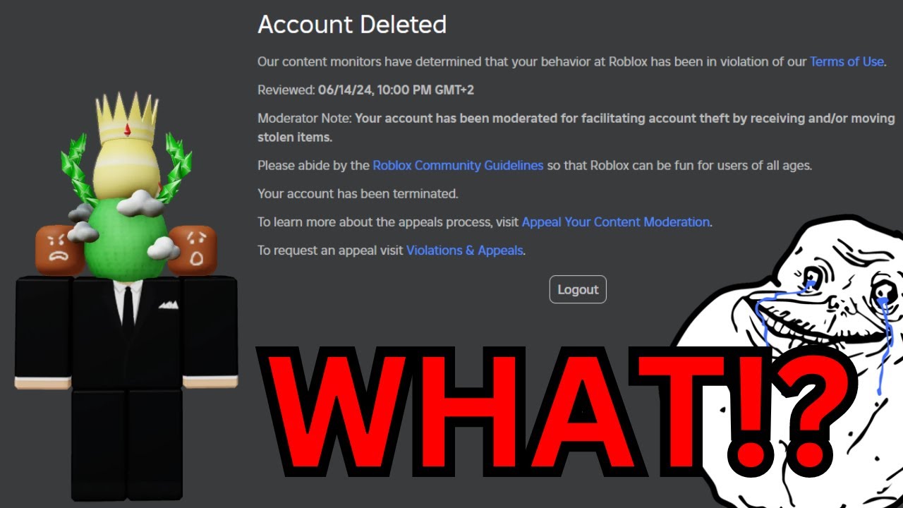 I Got TERMINATED! Here's Why | Roblox - YouTube