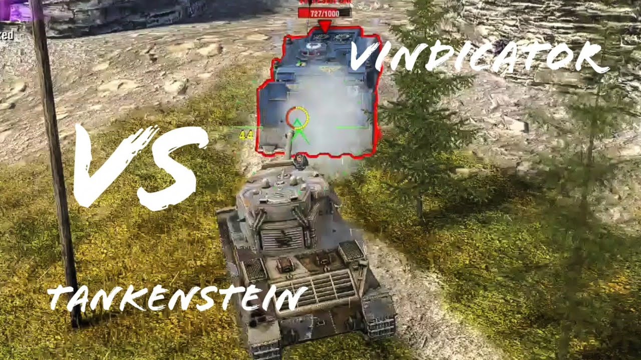 Tankenstein vs Vindicator World of Tanks Blitz - YouTube