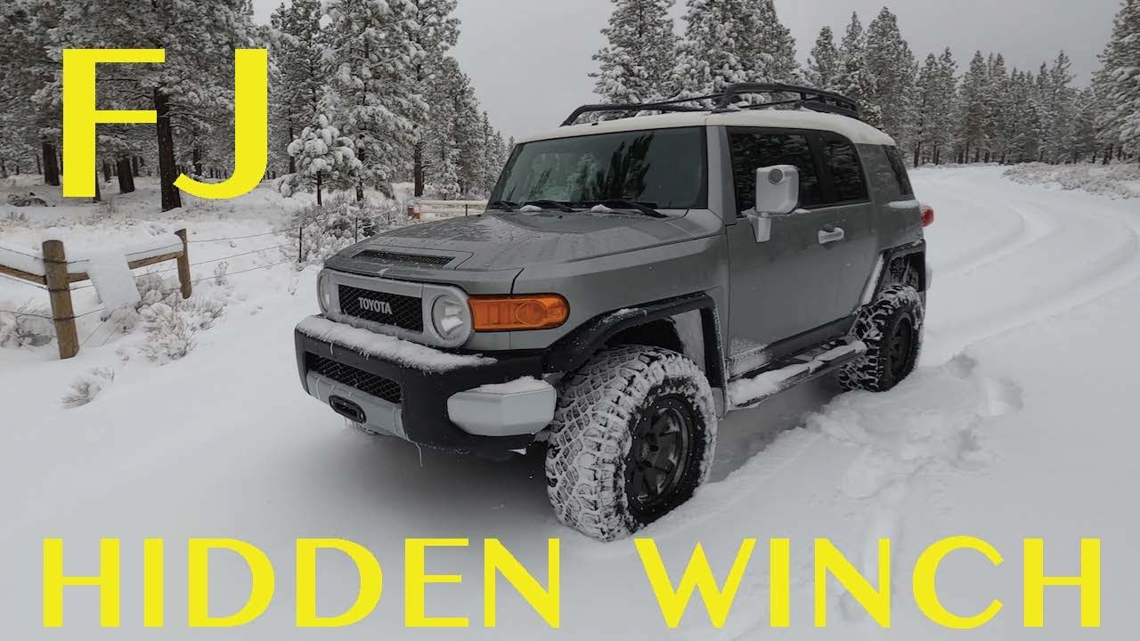 FJ Cruiser Hidden Winch w/Install Instructions - YouTube