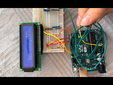 Display heart-rate using MAXrefdes117 sensor and Arduino board - YouTube