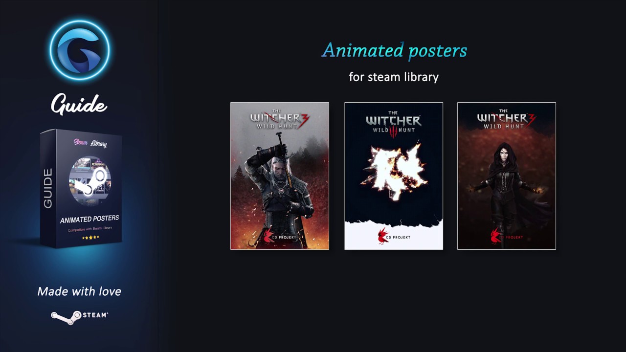 Steam Library - Animated Posters | Redesigned steam - YouTube