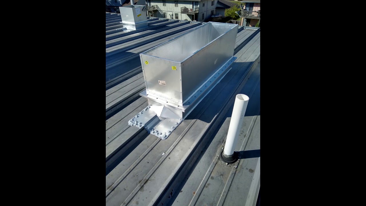 Curb Installation for Metal Roof - YouTube
