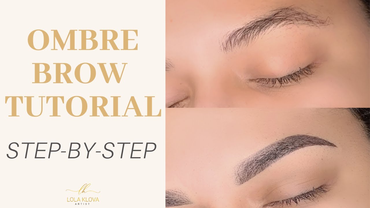 OMBRE BROW TUTORIAL - LIVE MODEL - YouTube