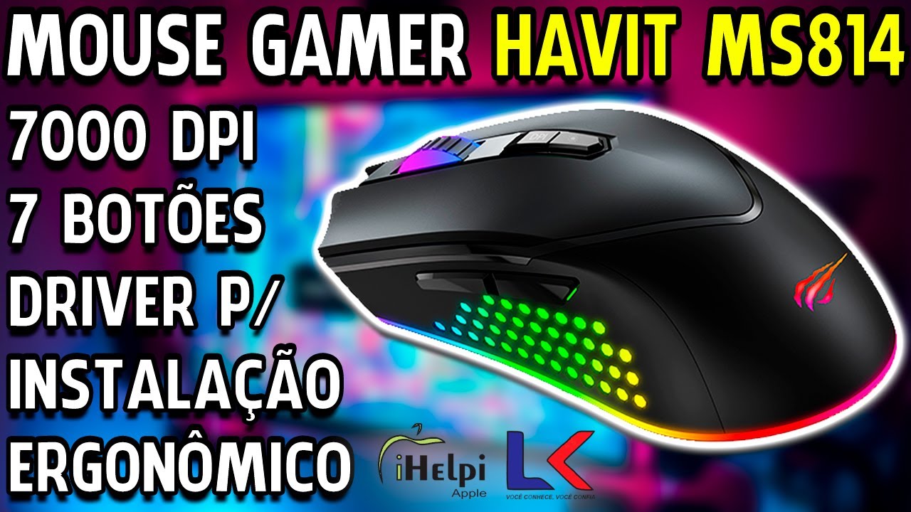 MOUSE HAVIT MS814 | UNBOX E AVALIAÇÃO - YouTube