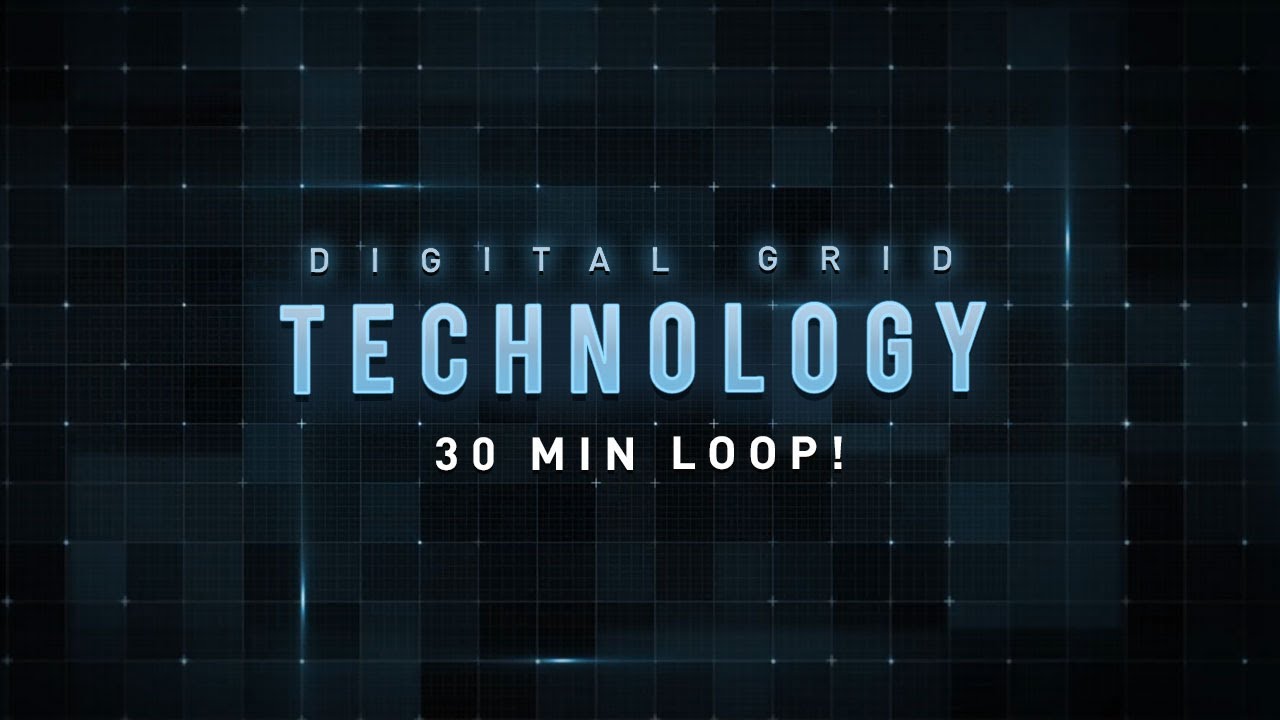 Digital Technology Grid Background Loop - Hitech Screensaver With ...