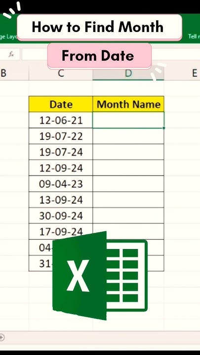 Get Month Name From Date 🔥In Excel 😲#excel #msexcel #tutorial #shorts - YouTube