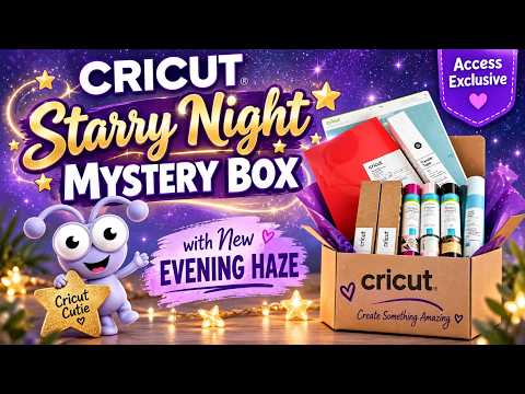 CRICUT STARRY NIGHT MYSTERY BOX, EVENING HAZE CRICUT CUTIE