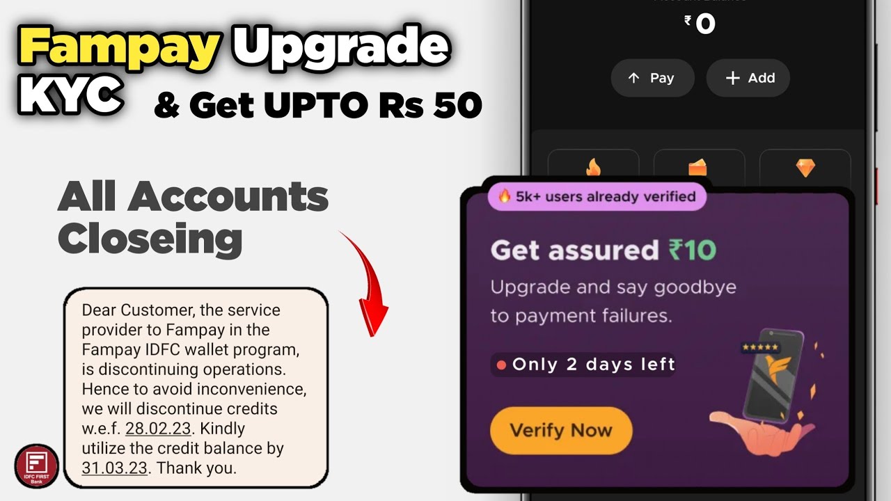 fampay new update. fampay upgrade your account to claim reward upto rs ...