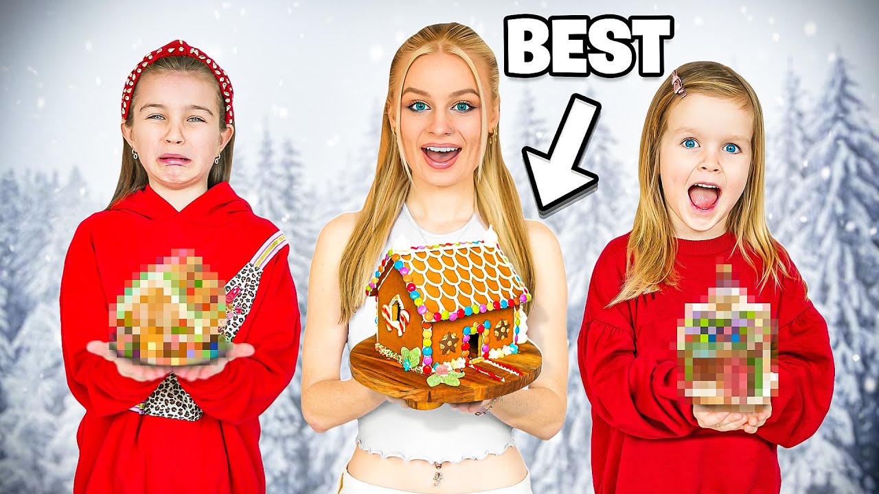 WHO CAN MAKE the BEST GINGERBREAD HOUSE wins! | Family Fizz - YouTube