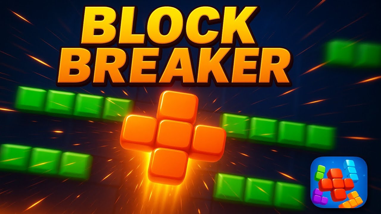 Block Breaker Gameplay | Classic Arcade Brick Breaker Mobile Game - YouTube