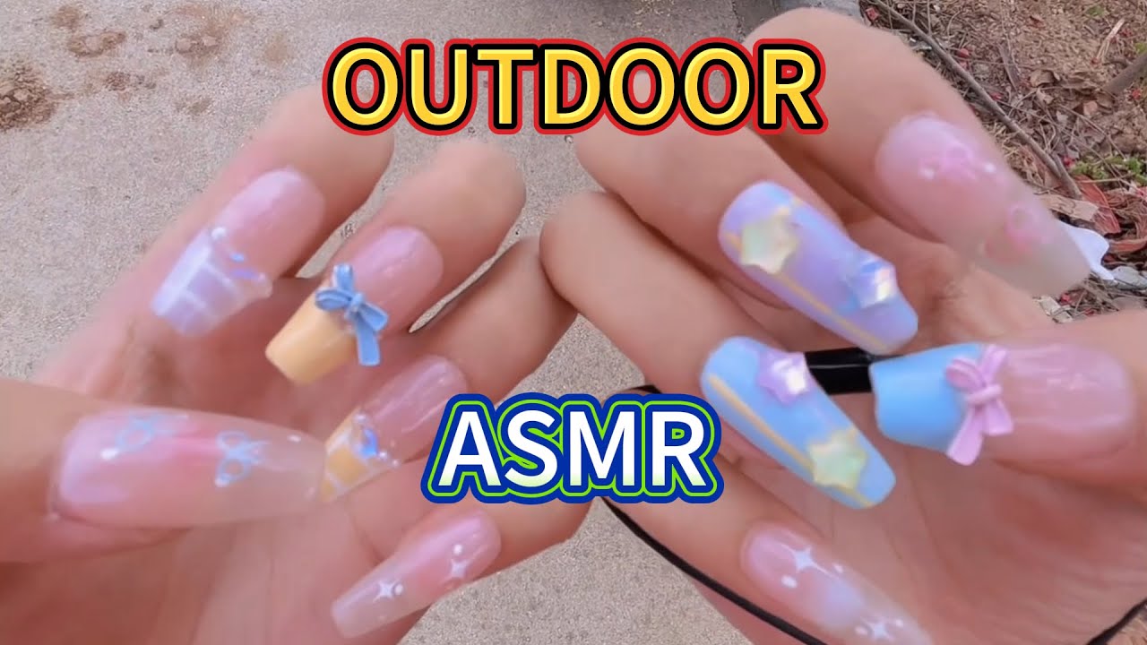 ASMR：Outdoor random tapping, scratching, friction sound‖Fast Tapping＆Scratching‖Scratching ...