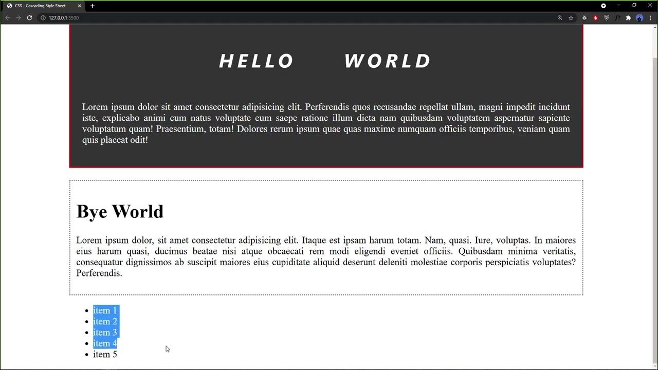 CSS from Scratch (Explore as a Beginner) | N-th Child, List Item - YouTube